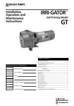 ITT IRRI-GATOR GT15 manuels
