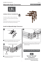 LBL Lighting MO Adjustable Cable Standoff manuels