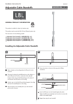 LBL Lighting 2-Circuit MO Adjustable Cable Standoff manuels