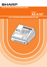 Sharp XE-A107 WH manuels