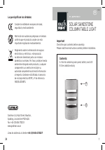 Gardman Solar Sandstone Column Table Light manuels