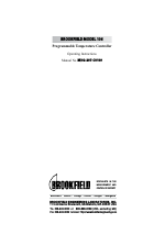 Brookfield Temperature Controller, Model 106 manuels