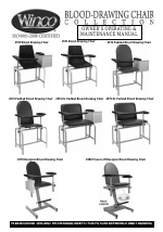 Winco Mfg. 2575 - Extra Large Padded Blood Drawing Chair manuels