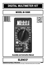Elenco Compact Digital Multimeter manuels