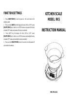 LW Measurements RKS 10,000 Round Kitchen Scale manuels
