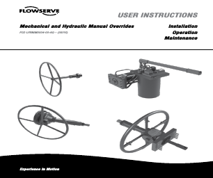 Flowserve Mechanical and Hydraulic manuels