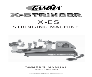 GAMMA X-Stringer X-ST STRINGING MACHINE (Issue 2 - October 2009) manuels