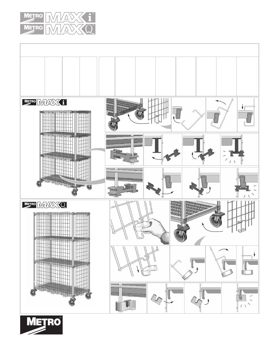 Metro MetroMax iQ Enclosures Manuel d'utilisation | Pages: 1