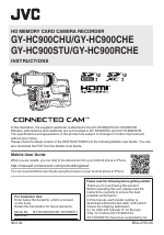 JVC GY-HC900STU 2/3" HD Connected Cam Studio Camcorder (Body Only) manuels